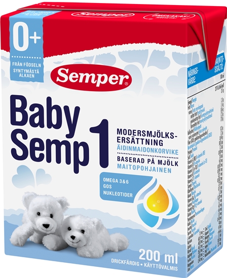 SEMPER Baby semp 1 paruoštas pieno mišinys kūdikiams nuo gimimo, 200ml ...